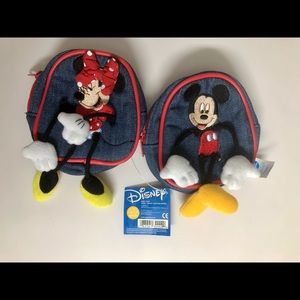 Disney | Bags | Mickey And Minnie Mouse Coin Pockets | Poshmark